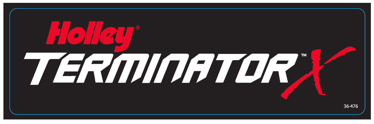 Holley EFI 36-476 Holley Terminator X Decal - Walmart.com - Walmart.com