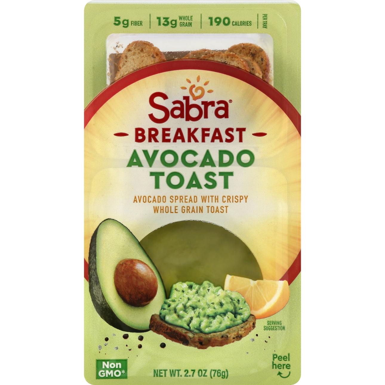Sabra Avocado Spread with Toast, 2.7 Ounce -- 8 per case. - Walmart.com
