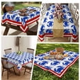 Abstract Blue Crab Pattern Table Cloth 52x70in, Waterproof Rectangle ...