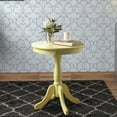 Traditional Style Wooden Round Side Table with Turned Pedestal Base ...