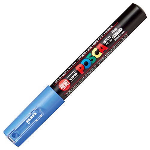 Mitsubishi Pencil water-based pen Posca extra fine PC1M.48 sky blue 10 ...