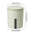 HOZVOMI Compact Desktop Trash Can With Lid Small Waste Bin For Home ...