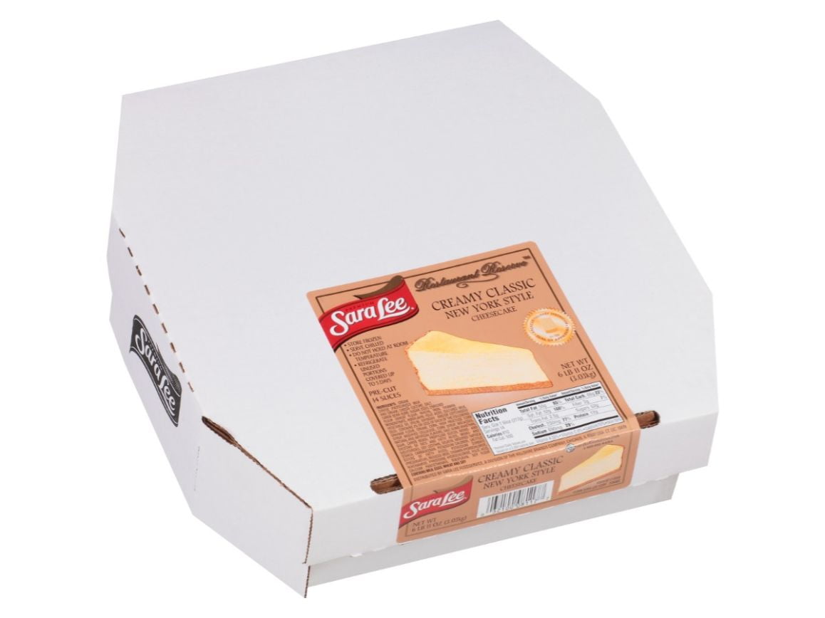Sara Lee Classic Cheese 10 Inch Slice Cake 6.375lbs (PACK OF 2 ...