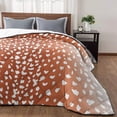 Art Orange Quilted Comforters Cooling Blanket Full Size, Vintage White ...