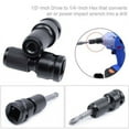 Homena Drill Chuck Converter 1/2-Inch Square Drive To 1/4-Inch Hex ...