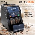 Nadex Coins Automatic Coin Sorter S36, Nxte-1895 - Walmart.com