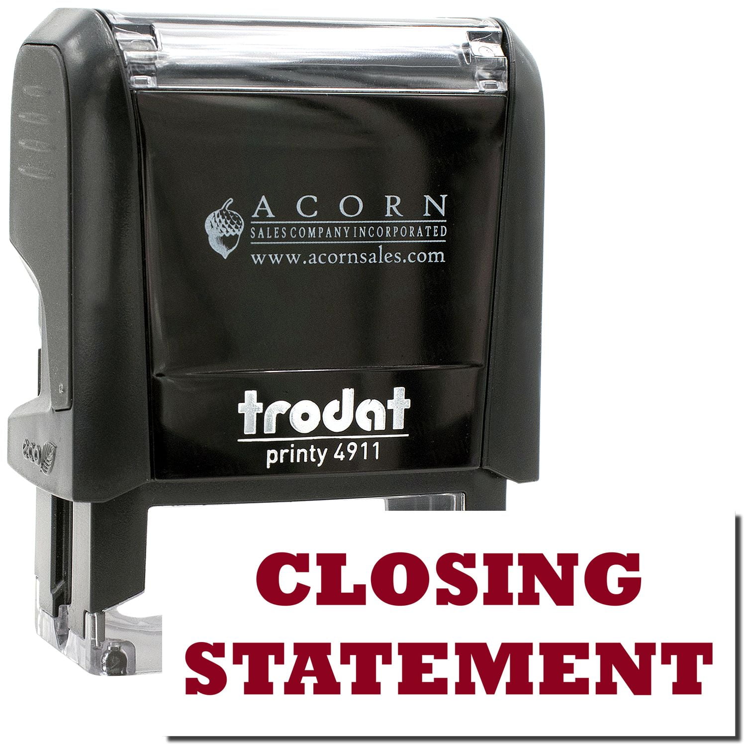 Self-Inking Closing Statement Stamp, Trodat Printy 4911, Press and ...