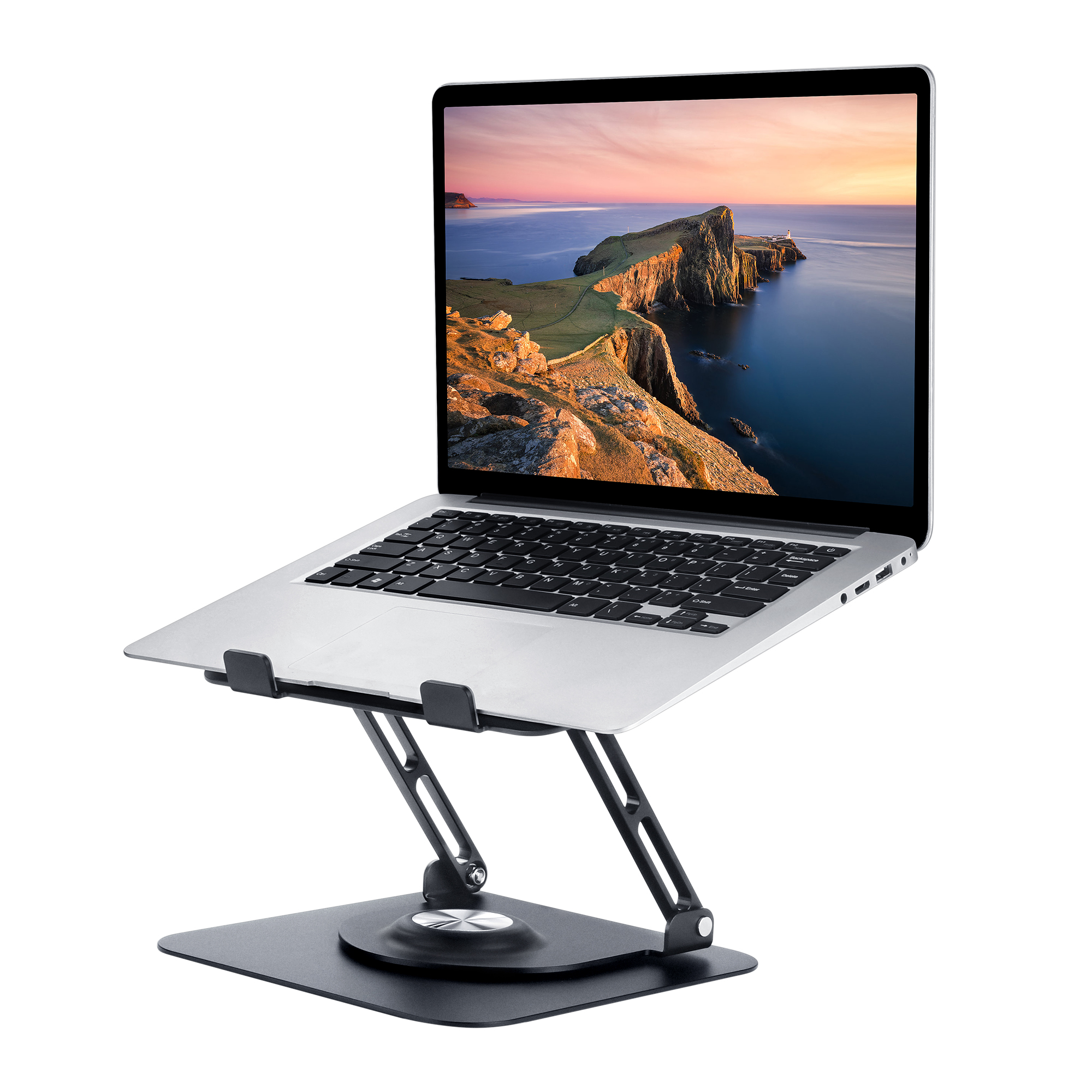 Swivel Laptop Stand For Desk 360 Rotating Adjustable Laptop Raiser Swivel Laptop Stand For Desk 360 Rotating Adjustable Laptop Raiser