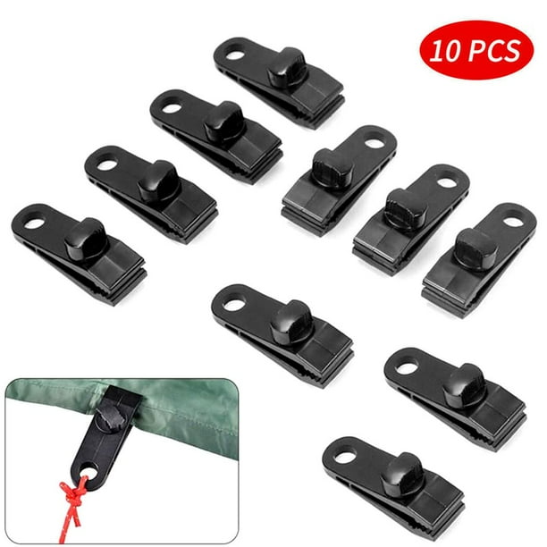 ruzhgo Tarp Clips Tarp Clamps Lock Grip Tent Clamps for Tarps Awning ...