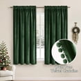 Christmas Emerald Green Pom Pom Velvet Curtains for Bedroom/Living Room ...
