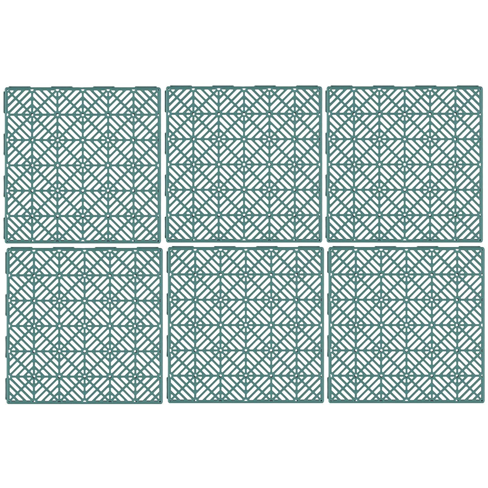 Buy Interlocking Floor Tiles - Anti-Slip Diamond Pattern Deck Flooring ...
