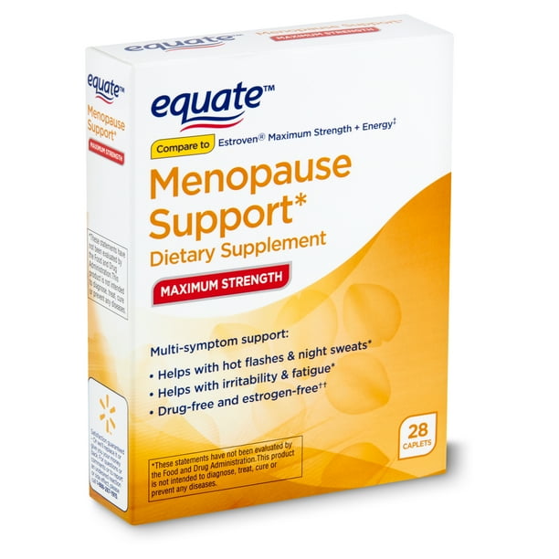Equate Menopause Support Maximum Strength Dietary Supplement, 28 count ...