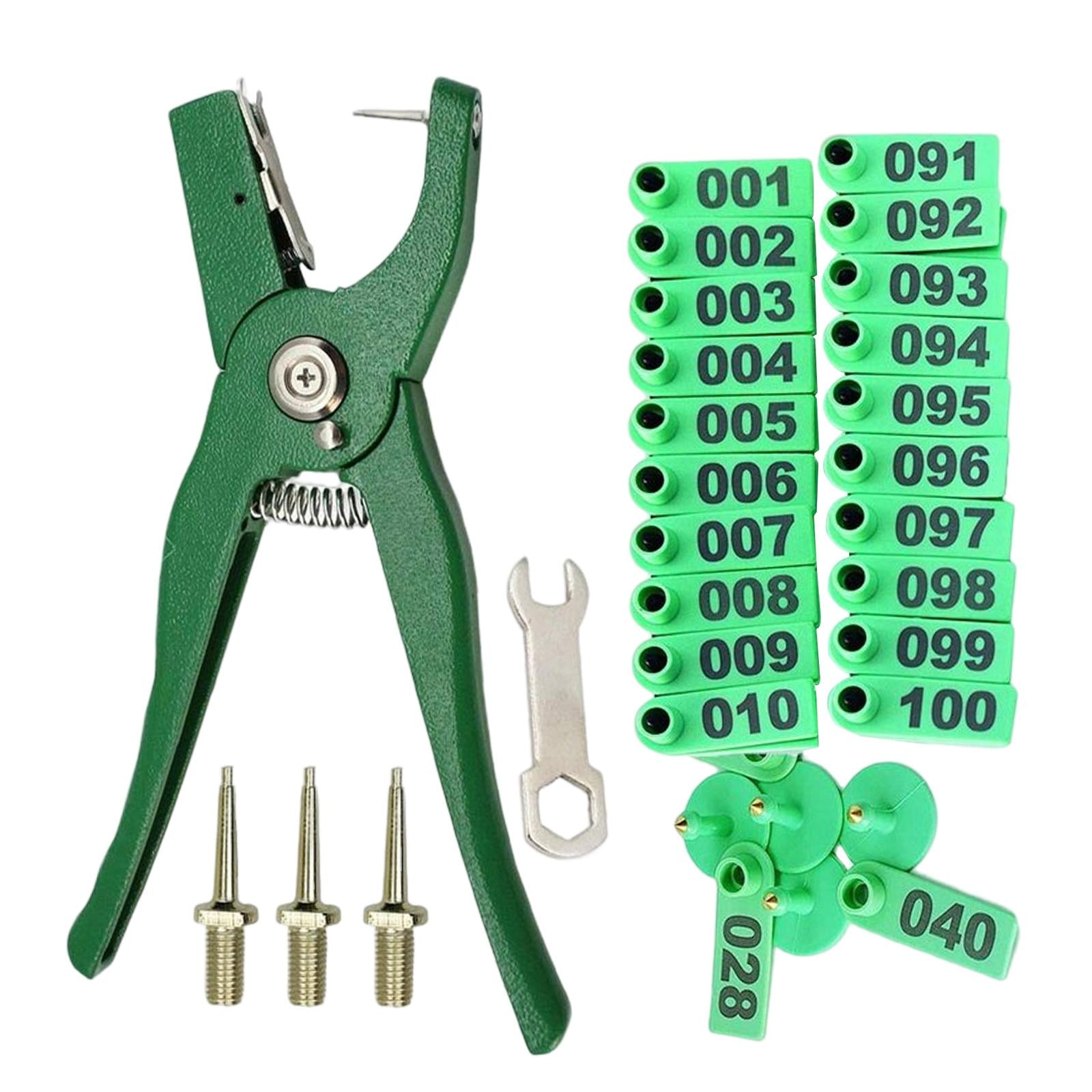 Pliers Cow Marking and Spare 3 Pins Installing Pigs Cattles Sheep for ...
