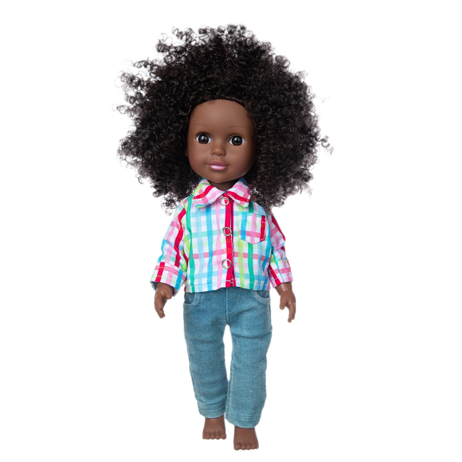 XZNGL Baby Toys Black Vinyl Black African Black Baby Cute Curly Black ...