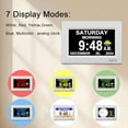 Digital Calendar Alarm Clock - Dementia Clocks for Seniors, Non ...