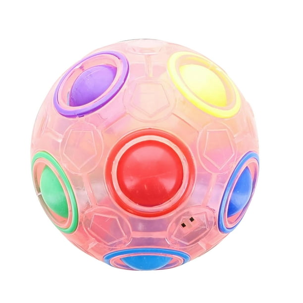 Magic Rainbow Puzzle Ball Plastic Fidget Toy - Walmart.com