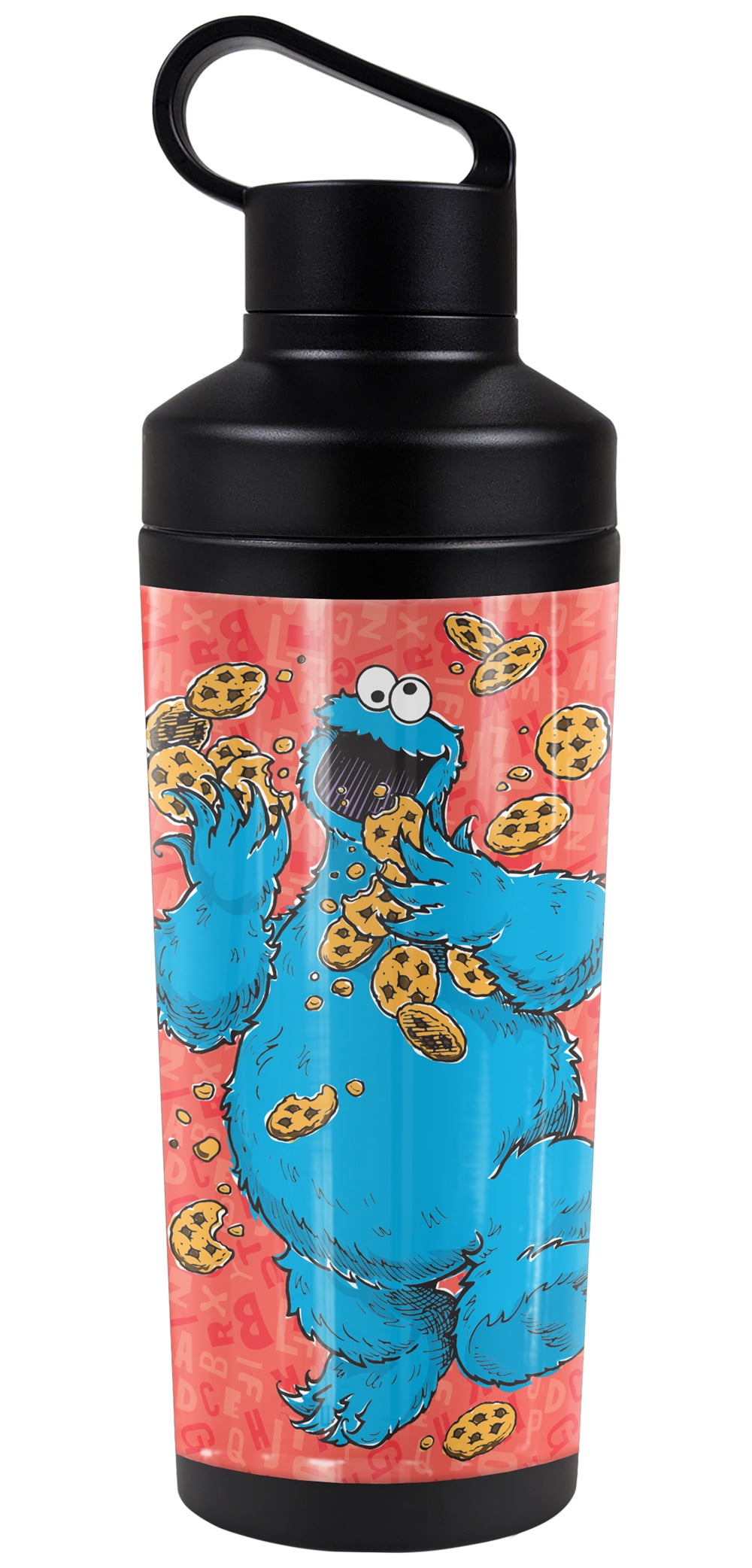 Sesame Street Official Cookie Monster Character 18 oz Insulated Water ...