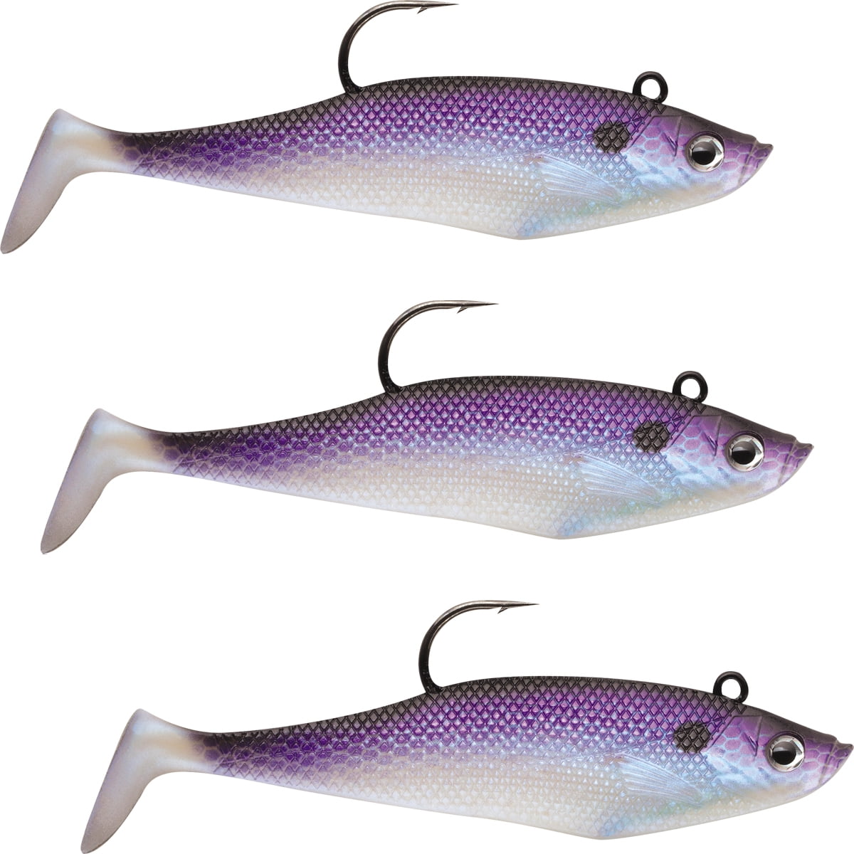 Storm Wildeye Swim Shad 3-inch Fishing Lures (3-Pack) - Purple Shad ...