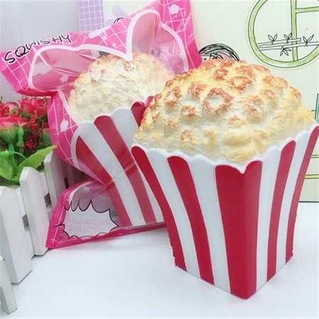 Squishy Jumbo Popcorn Cup Slow Rising Cream Scented Strap Food ...