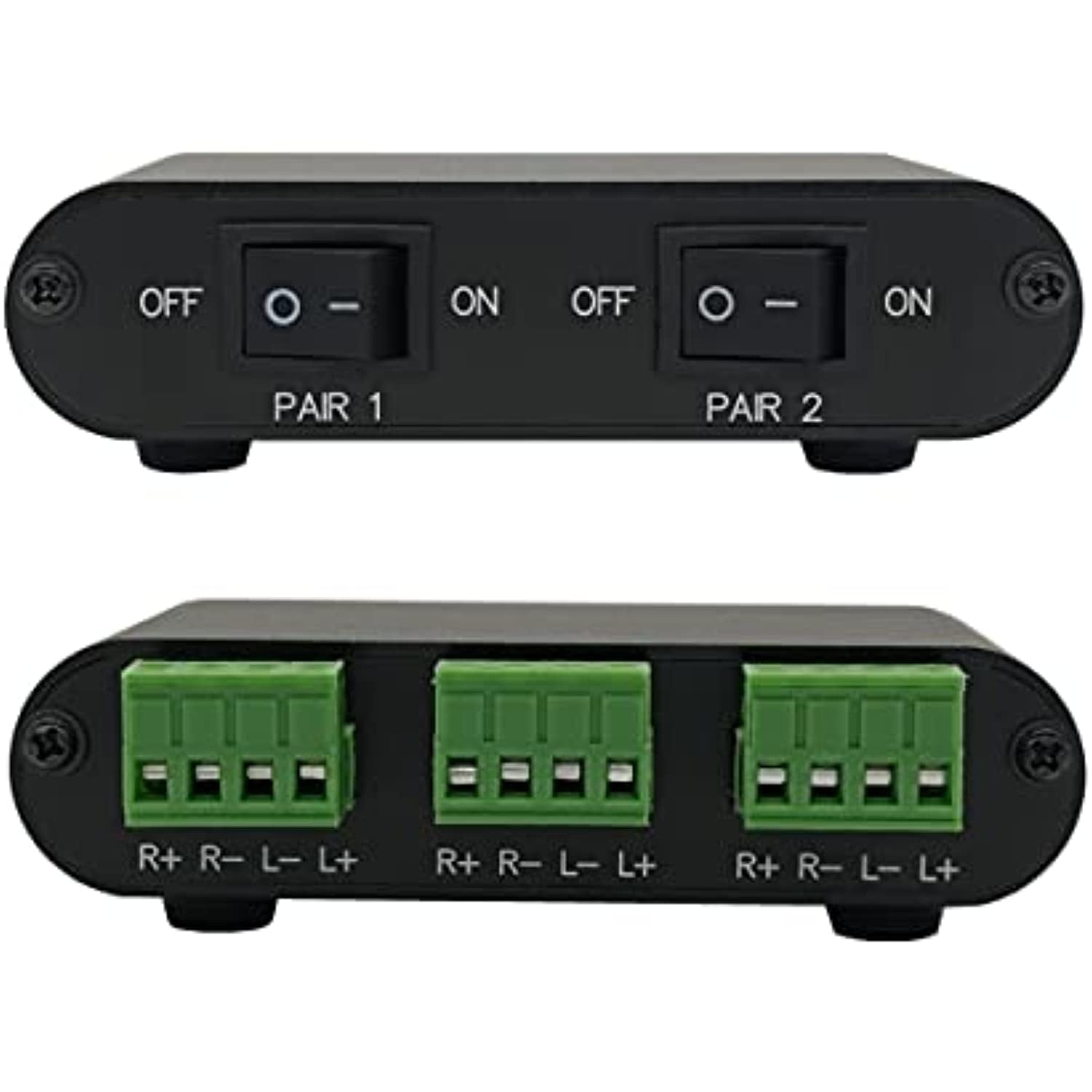 2-Way Audio Stereo Speaker selector Switcher Box, Combiner Multi Zone A ...