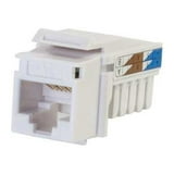 C2G Cat6 RJ45 UTP Keystone Jack - White - Walmart.com