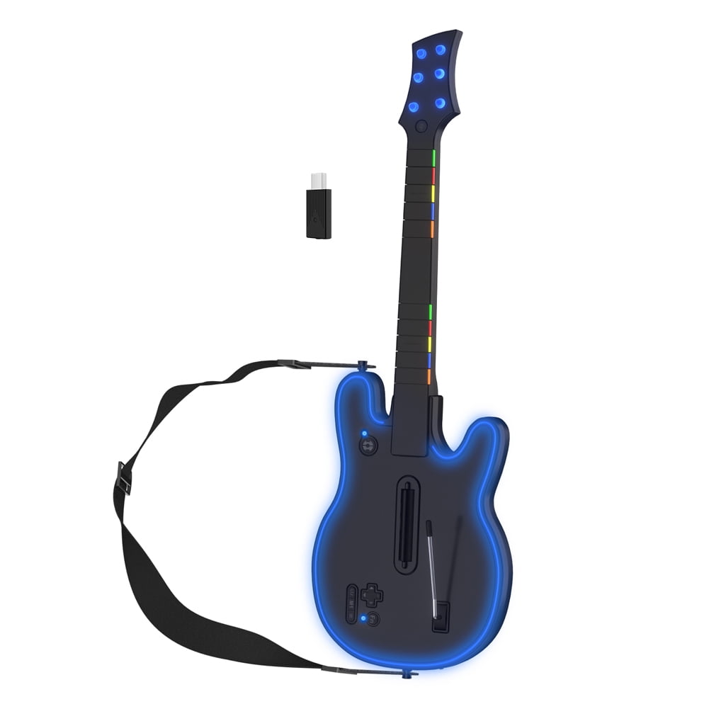 Controlador Guitarra Inalámbrica Joystick Remoto Consola para PC Guitar ...