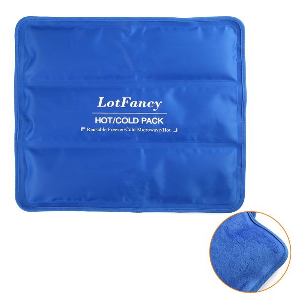 LotFancy Reusable Hot Cold Pack for Therapy, Large Gel Ice Pack for ...