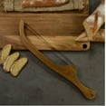 Bread Slicer for Homemade Bread,15.7" Wooden Sourdough Bread knife with ...