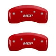 MGP 4 Caliper Covers Engraved Front & Rear MGP Yellow finish black ch ...