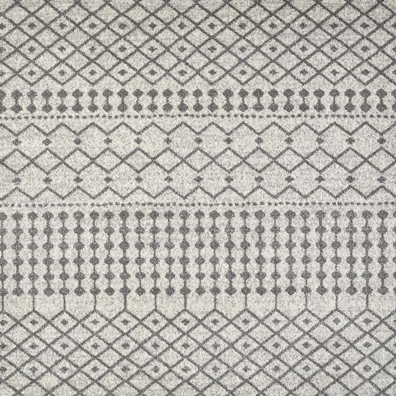 Totti Grid Cream/Gray 5x5 Geometric Rug - Walmart.com