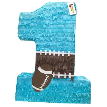 APINATA4U 20'' Tall Royal Blue & Gold Prince Theme Number One Pinata ...