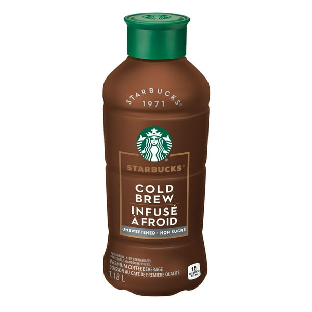Starbucks Cold Brew Coffee Drink Cold Brew Unsweetened 1.18L, Bottle, 1 ...