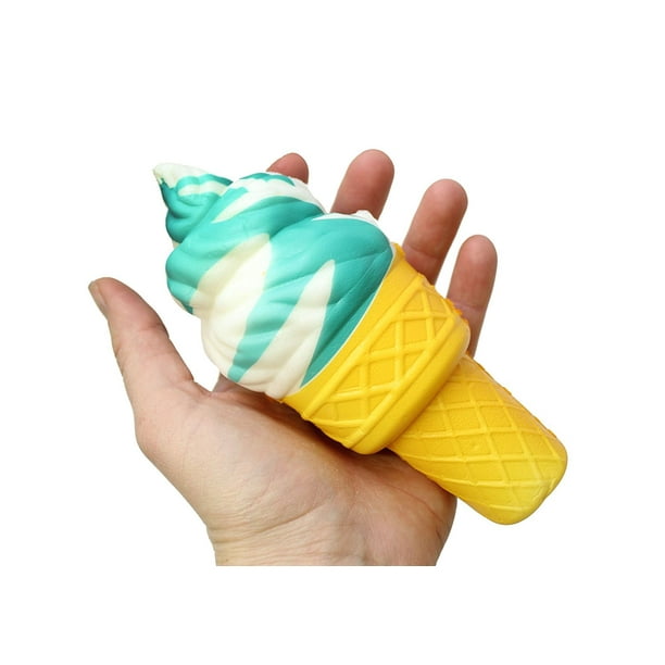 (PURPLE) Large Ice Cream Cone Squishy Slow Rise Sweet Treat - Sensory ...
