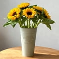 AOOOWER Galvanized Metal Vases for Flowers Farmhouse Decorative Flower ...
