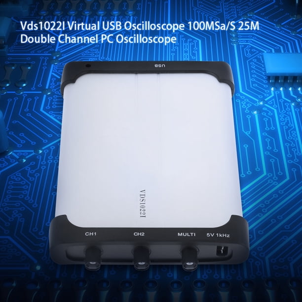 USB Oscilloscope, Oscilloscope Virtual Vds1022I Compact For Technical ...