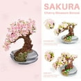 Mini Brick Cherry Blossom Bonsai Model, 426 PCS - Creative Building Toy ...