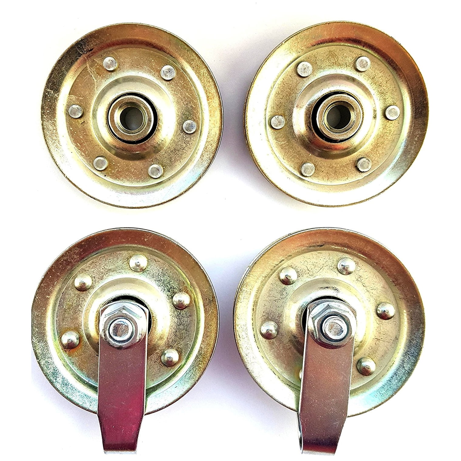 Four Heavy Duty 3 Inch Sheave Pulleys With 3/8 Inch Bore 2 Clevis Fork ...