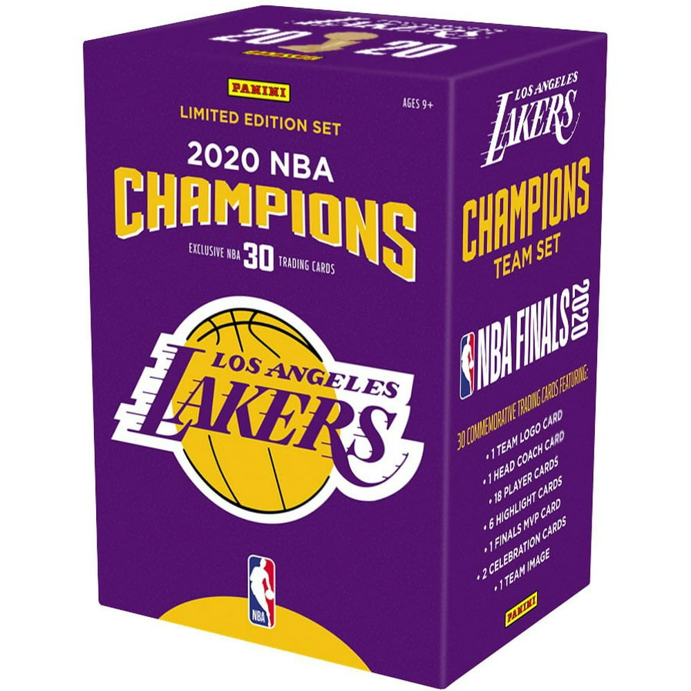 NBA 2020 Champions Basketball Los Angeles Lakers Trading Card Team Set ...