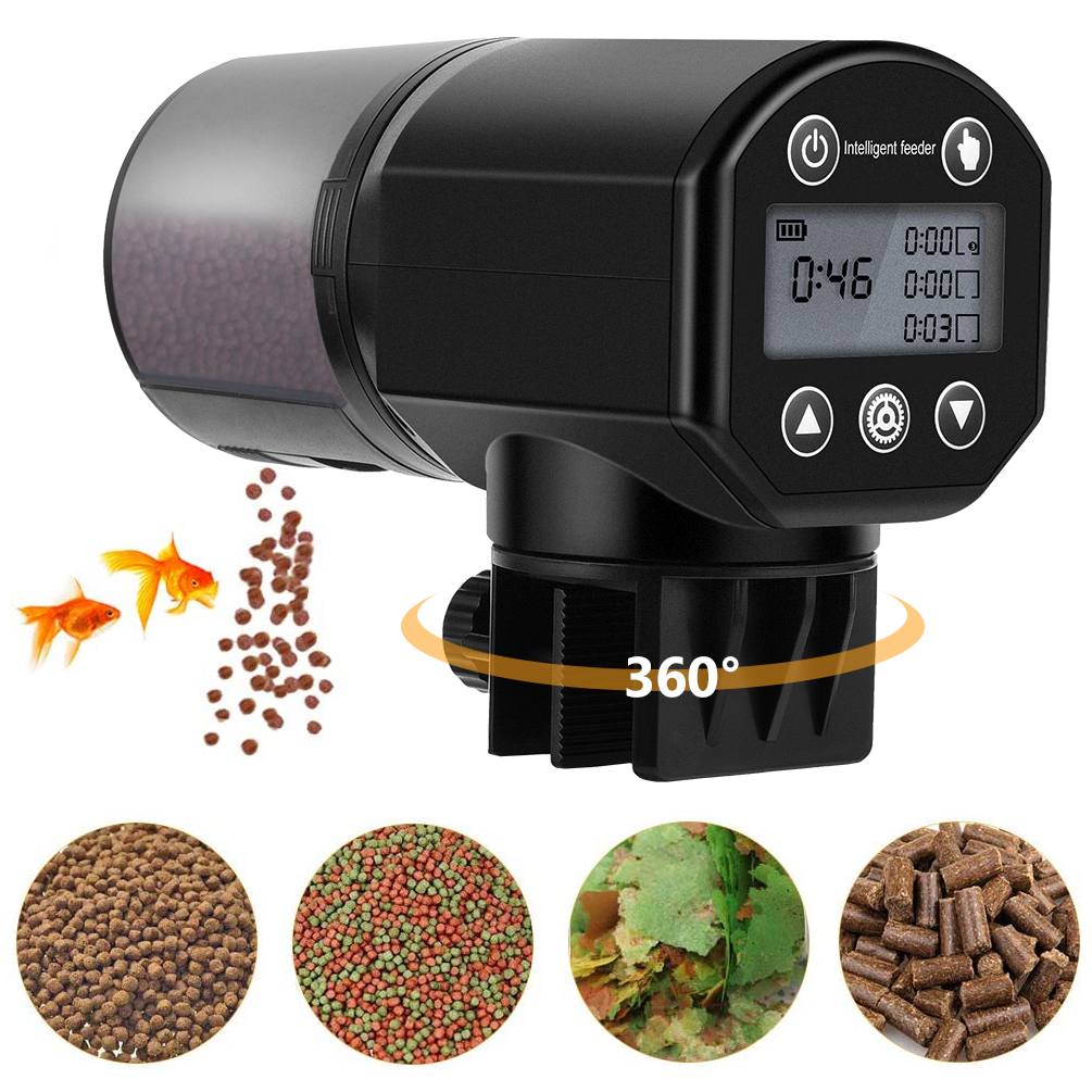 200mL Automatic Fish Feeder Fish Food Dispenser Auto Fish Feeder With 200mL Automatic Fish Feeder Fish Food Dispenser Auto Fish Feeder With