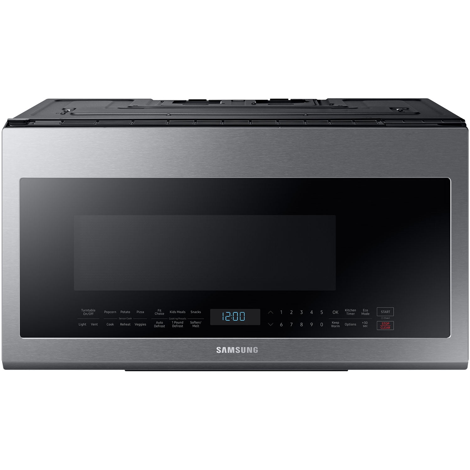 Samsung 2.1 Cu. Ft. Over The Range Microwave with Sensor Cooking in ...