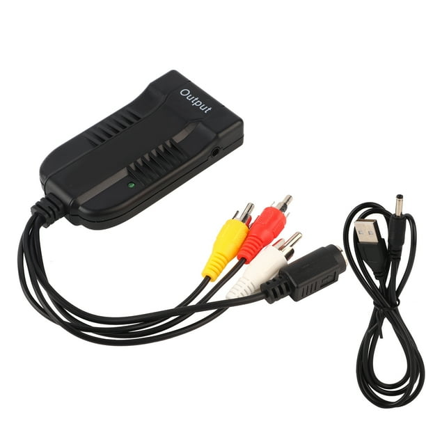 Adaptador convertidor de SVIDEO a HDMI CVBS Z51B compatible con alta ...