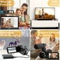 Portable Vlog Video Camera Camcorder with Microphone for YouTube, FHD ...