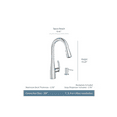 MOEN Reyes Single-Handle Pull-Down Sprayer Kitchen Faucet with Reflex ...