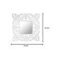 Homebia Designs Hand Carved Farmhouse Wall Mirror - 18 Inch Square ...