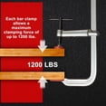 12 Inch Heavy Duty Bar Clamp Set, 4 Pack - Drop Forged Steel F-Clamps ...
