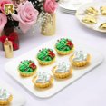 R-kay 3 Pack White Plastic Serving Trays for Party - Rectangular, 8 by ...