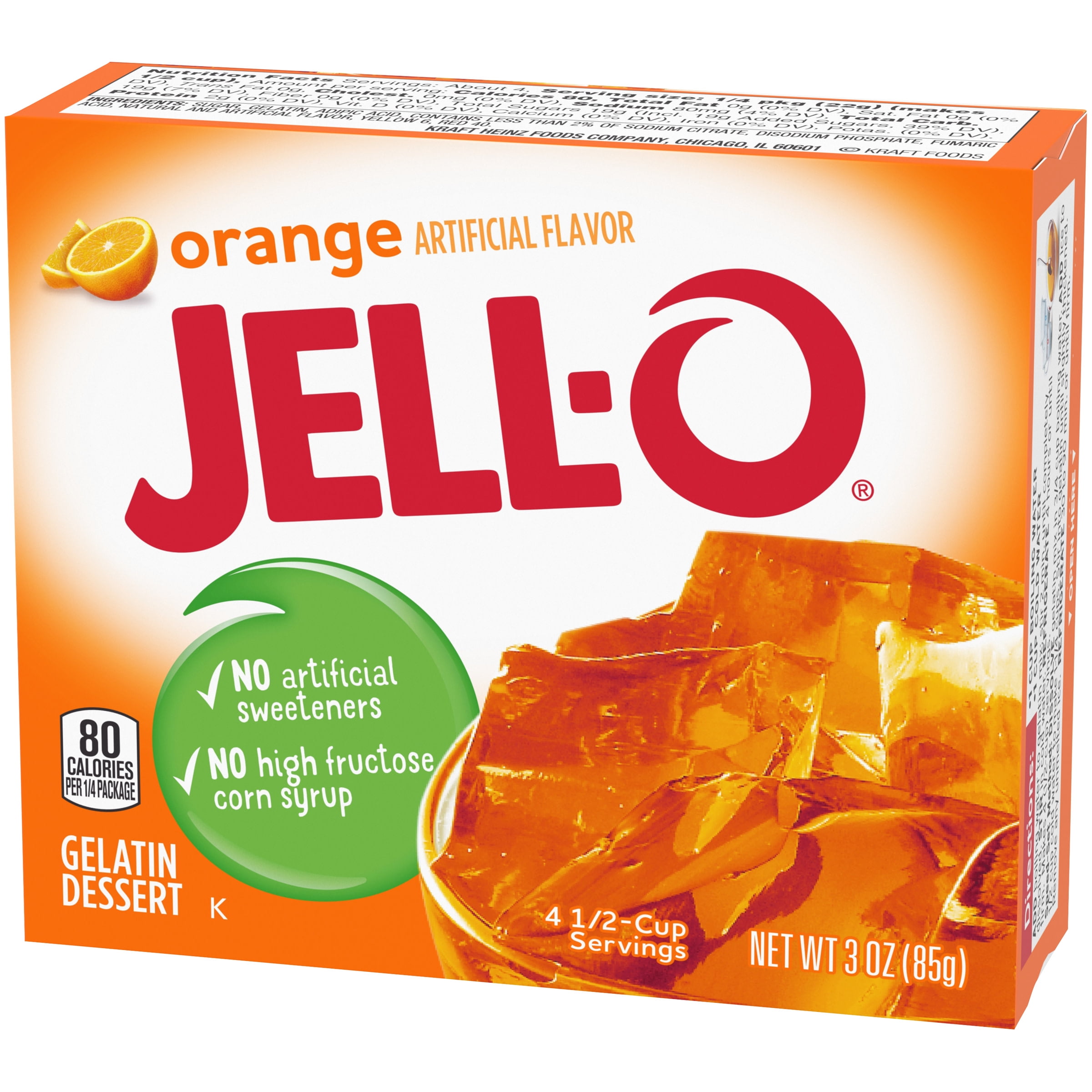 Orange Jello Box