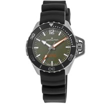 Hamilton Khaki Navy Automatic Black Dial Stainless Steel Men's Watch ...