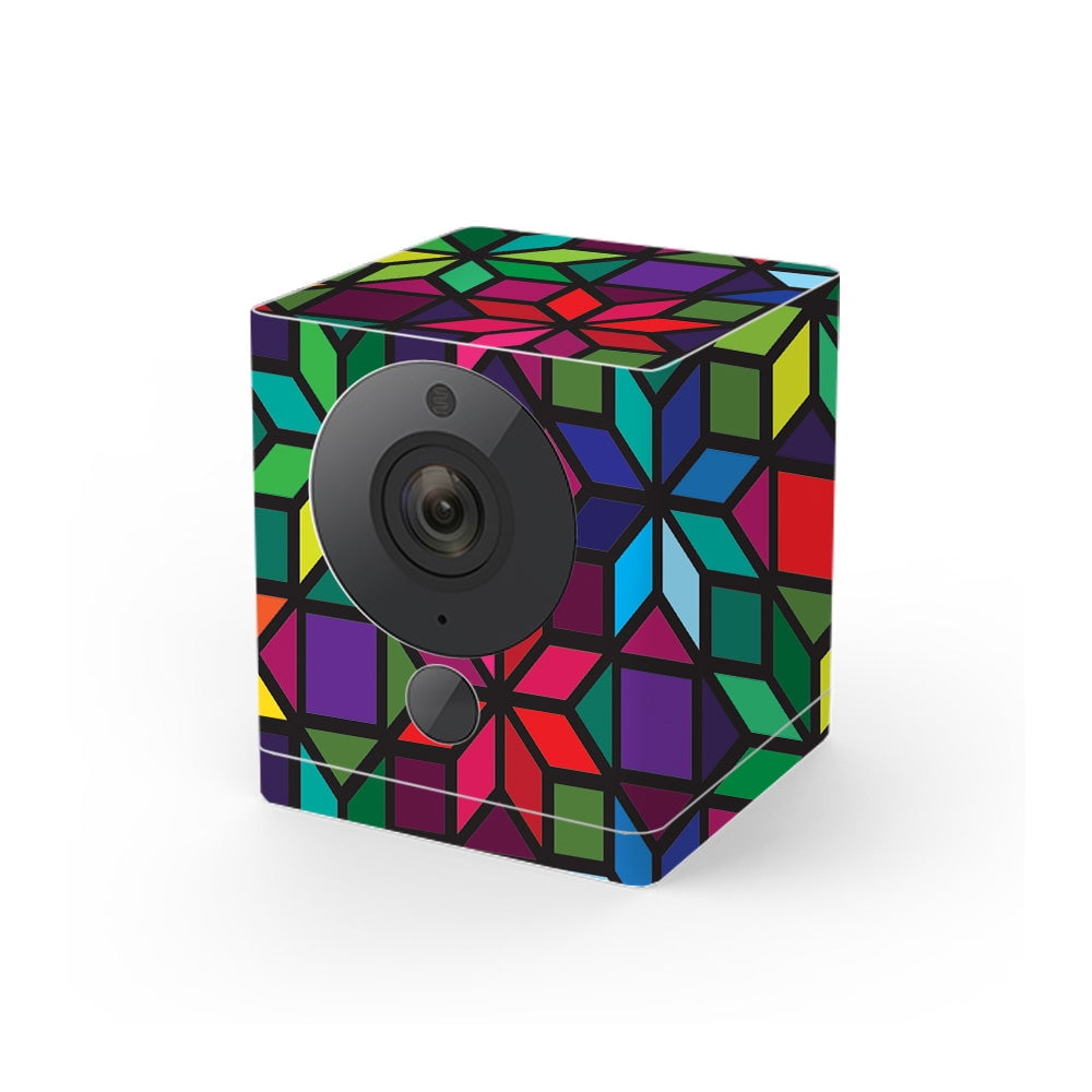Skin Decal Wrap Compatible With Wyze Cam V2 Sticker Design Stained ...