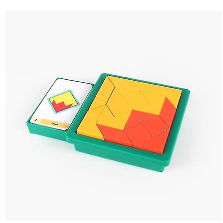 Wooden Pattern Building Blocks, Geometric Tangrams, 14 Shapes Of ...